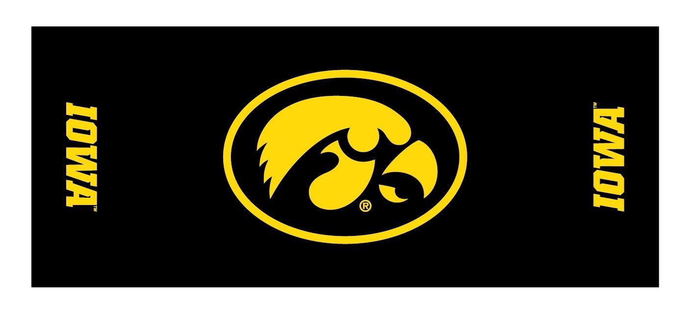University of Iowa Hawkeyes Black 30”x72" Fitted Table Cover-Kwik ...