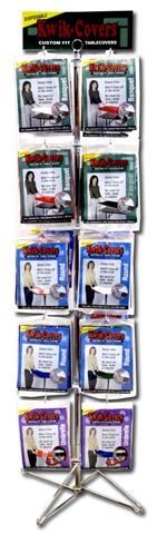 Kwik-Covers Round Plastic Table Covers with Elastic 48" - Packaged-Kwik ...