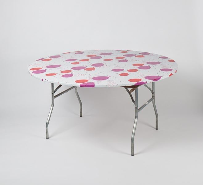 Kwik-Covers Round Plastic Table Covers with Elastic - 60" Bulk-Kwik ...
